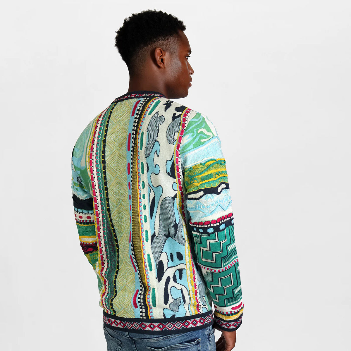 Coogi Sweater - The Debut Of The Coogi Art Collection - Droplet Multi ...