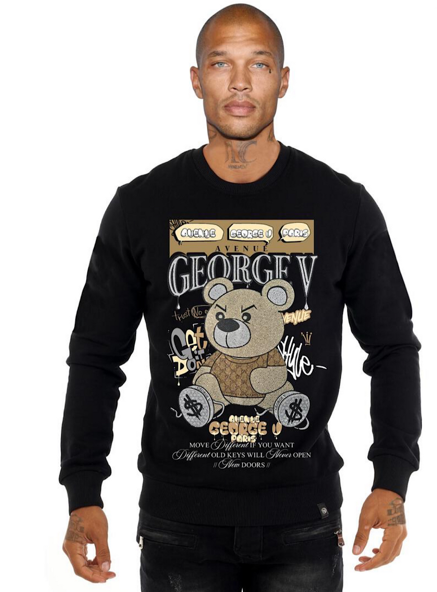 George V Sweater - Get It On Bear - Black - GV2616 – Vengeance78