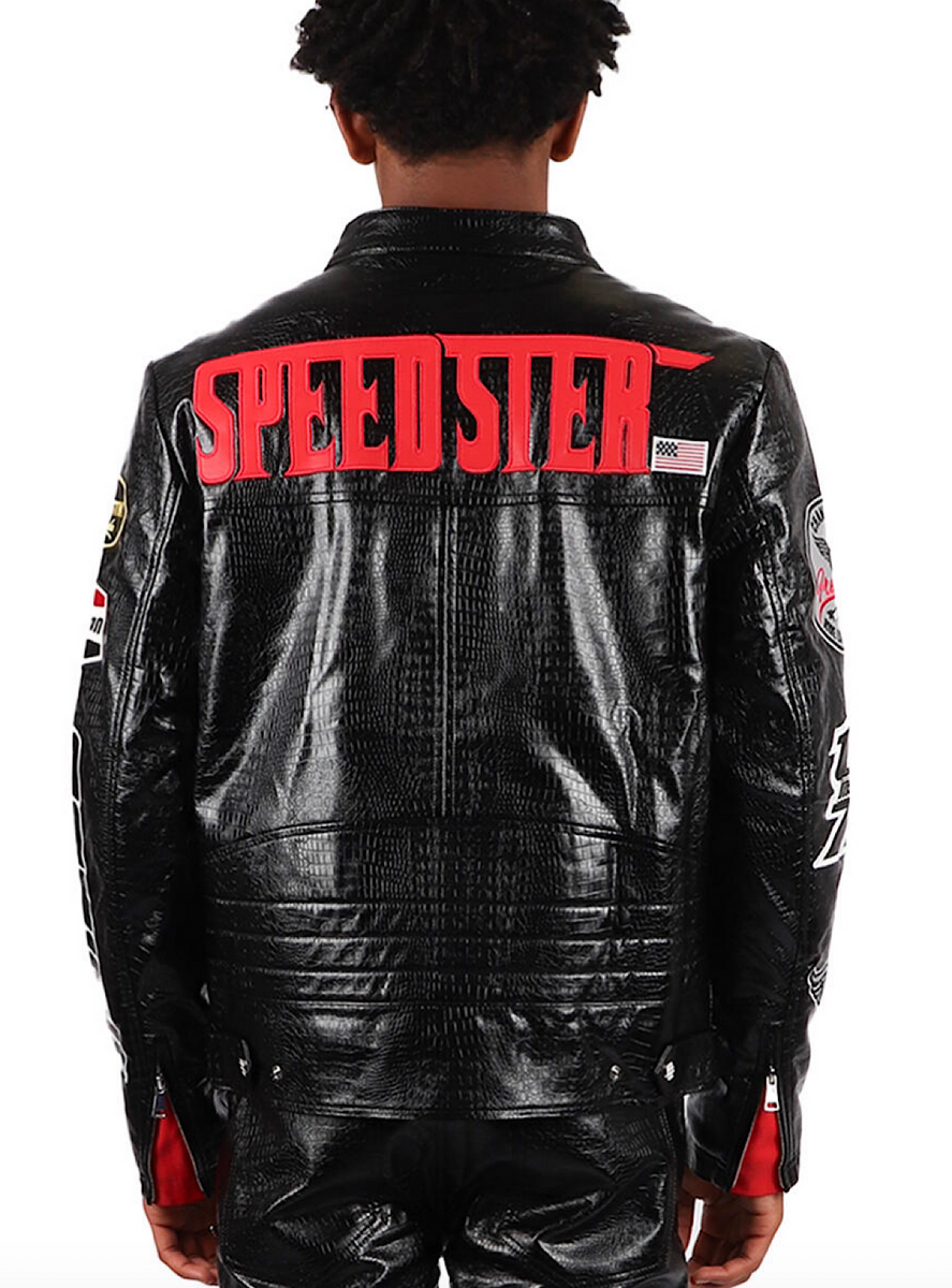 Majestik Jacket - Leather Moto Racing - Black Snake - JJ2321 – Vengeance78