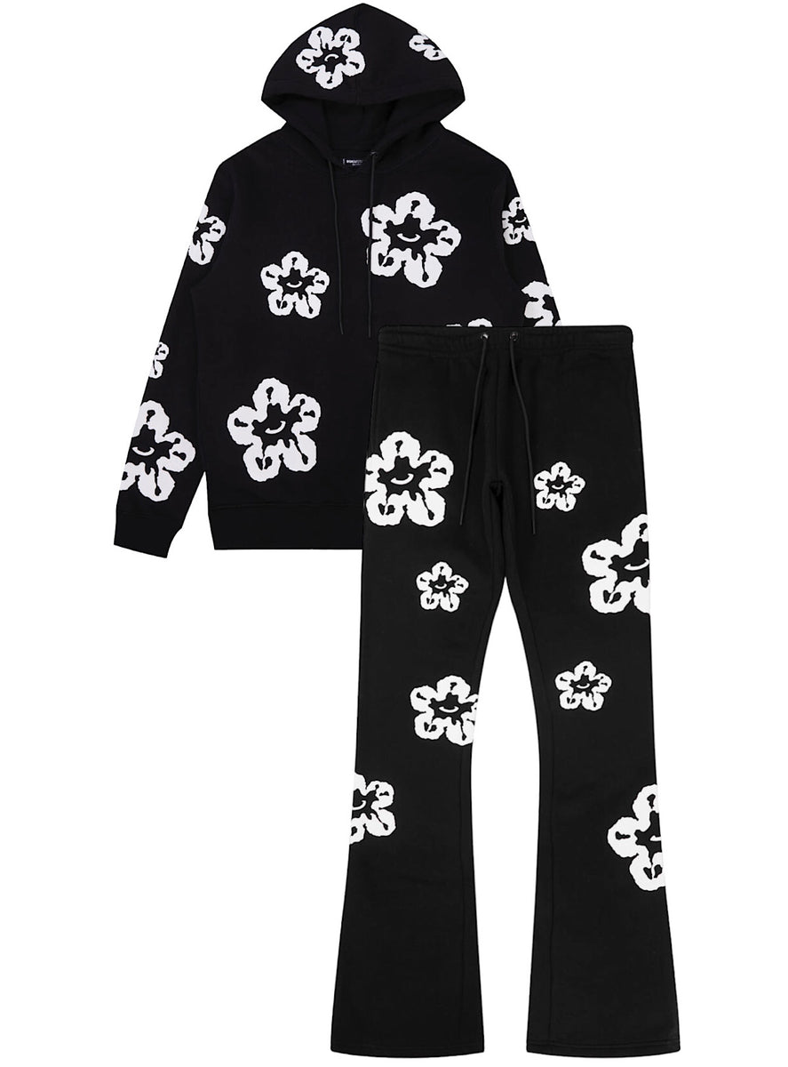 Roku Studio Sweatsuit - Tear Drip Floral - Black - RK5481065 – Vengeance78