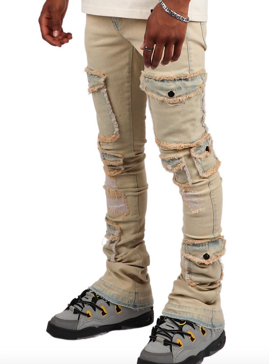 Majestik Jeans - Enzyme Washed Super Stacked - Light Blue Tint - DL235 ...