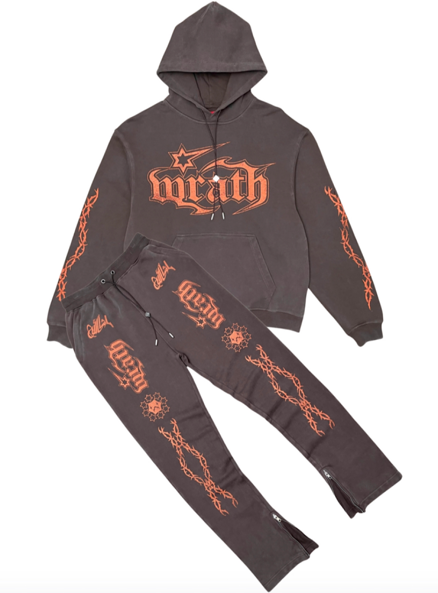 Wrathboy Sweatsuit - Gods Will - Brown - WB03-035 – Vengeance78