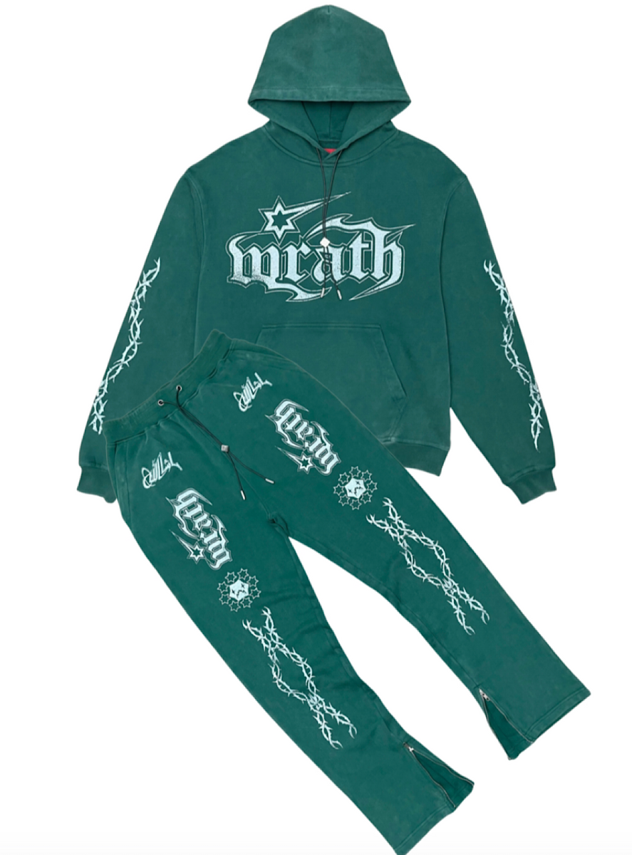 Wrathboy Sweatsuit - Gods Will - Deep Grass - WB03-035 – Vengeance78