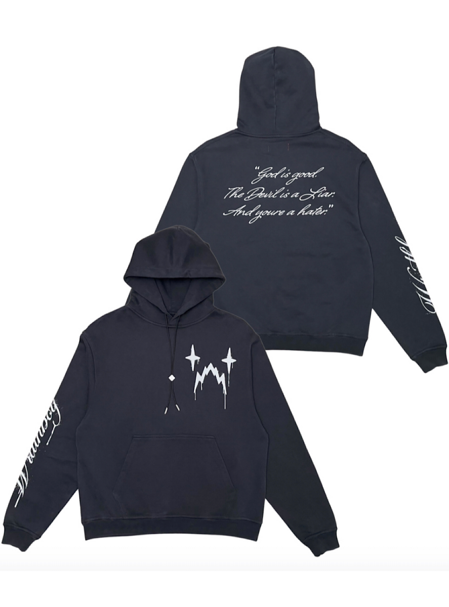 Wrathboy Hoodie - Hater Ghost - Black - WB03-031 – Vengeance78