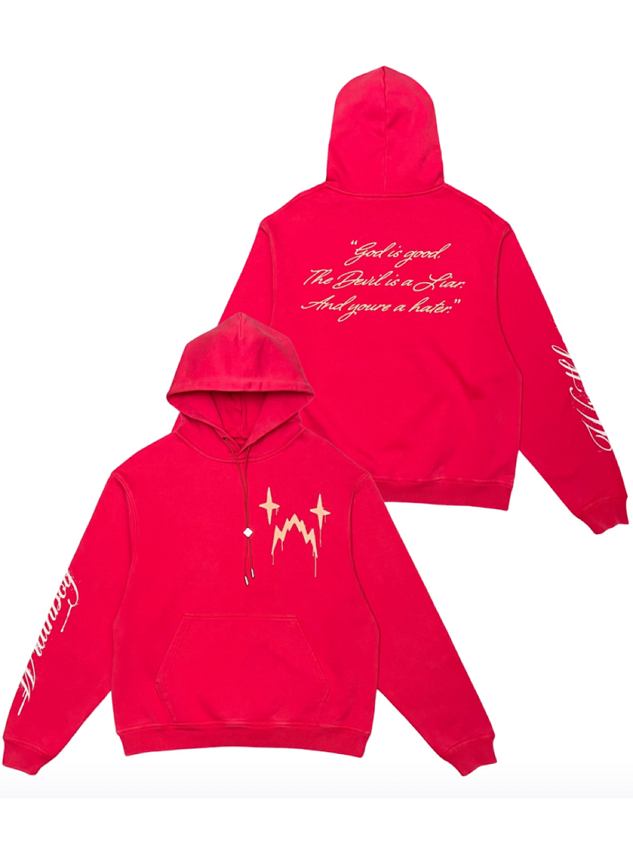 Wrathboy Hoodie - Hater Ghost - Red - WB03-031 – Vengeance78