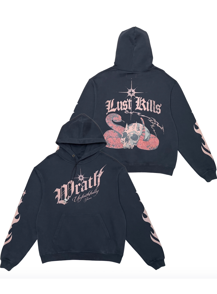 Wrathboy Hoodie - Lust Kills - Black - WB03-030 – Vengeance78