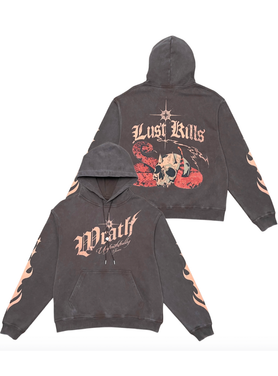 Wrathboy Hoodie - Lust Kills - Brown - WB03-030 – Vengeance78