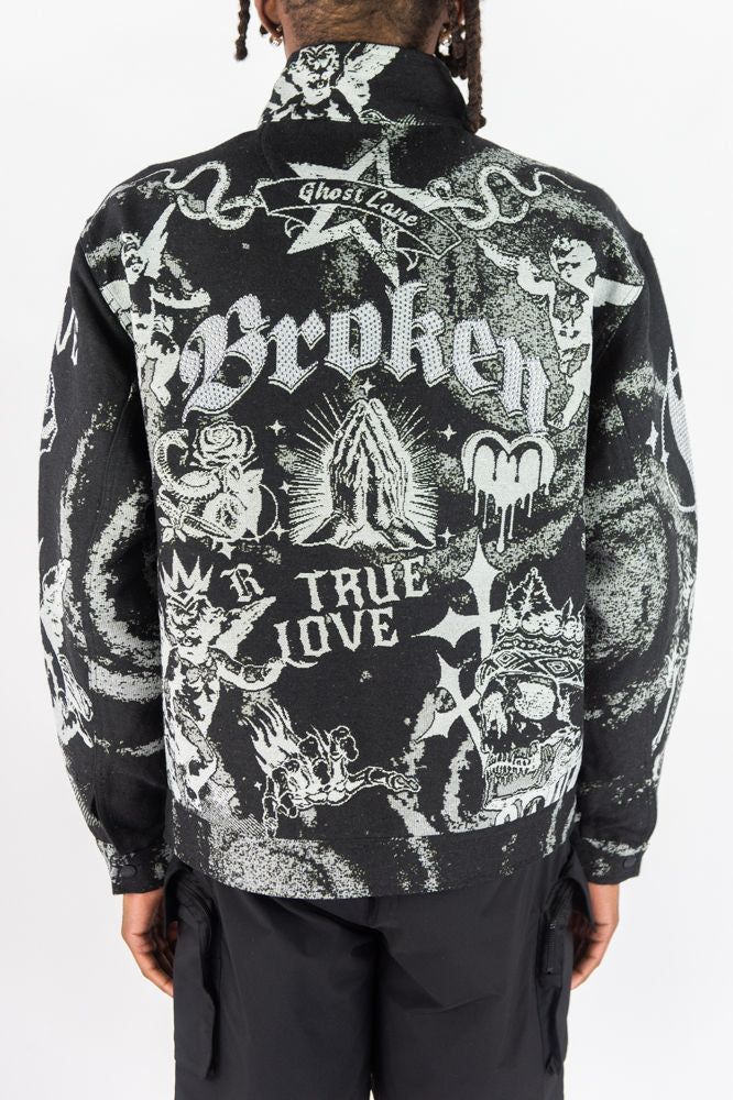 Rebel Minds Jacket - Angels Tapestry - Black - 152-555 – Vengeance78