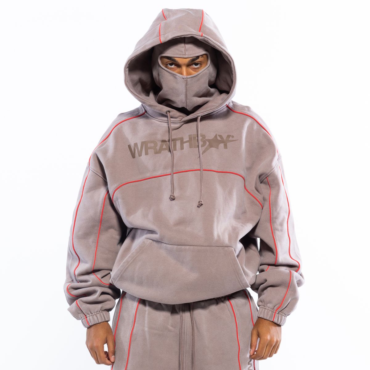 Wrathboy Sweatsuit - Pullover Stacked - Mocha - WB05-130 – Vengeance78