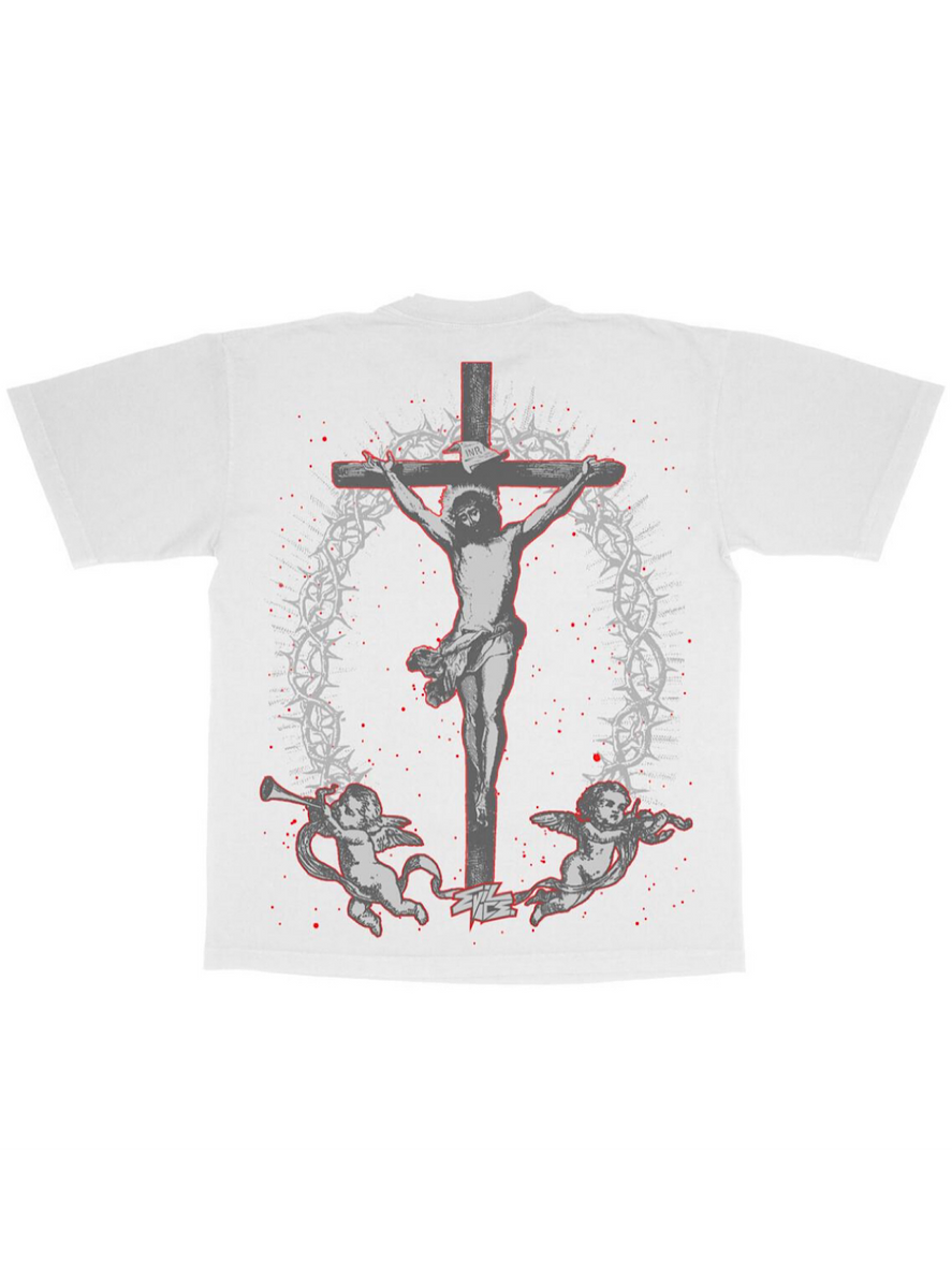 Evil Vice T-Shirt - Glory Thorn - White - W24-6 – Vengeance78