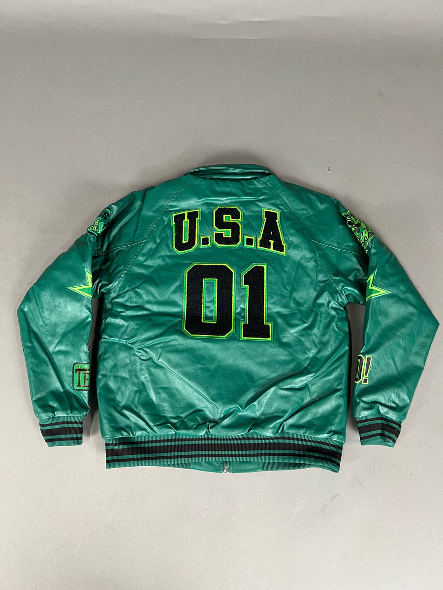 Rebel Minds Jacket - Eagle USA PU - Hunter Green - 142-524 – Vengeance78