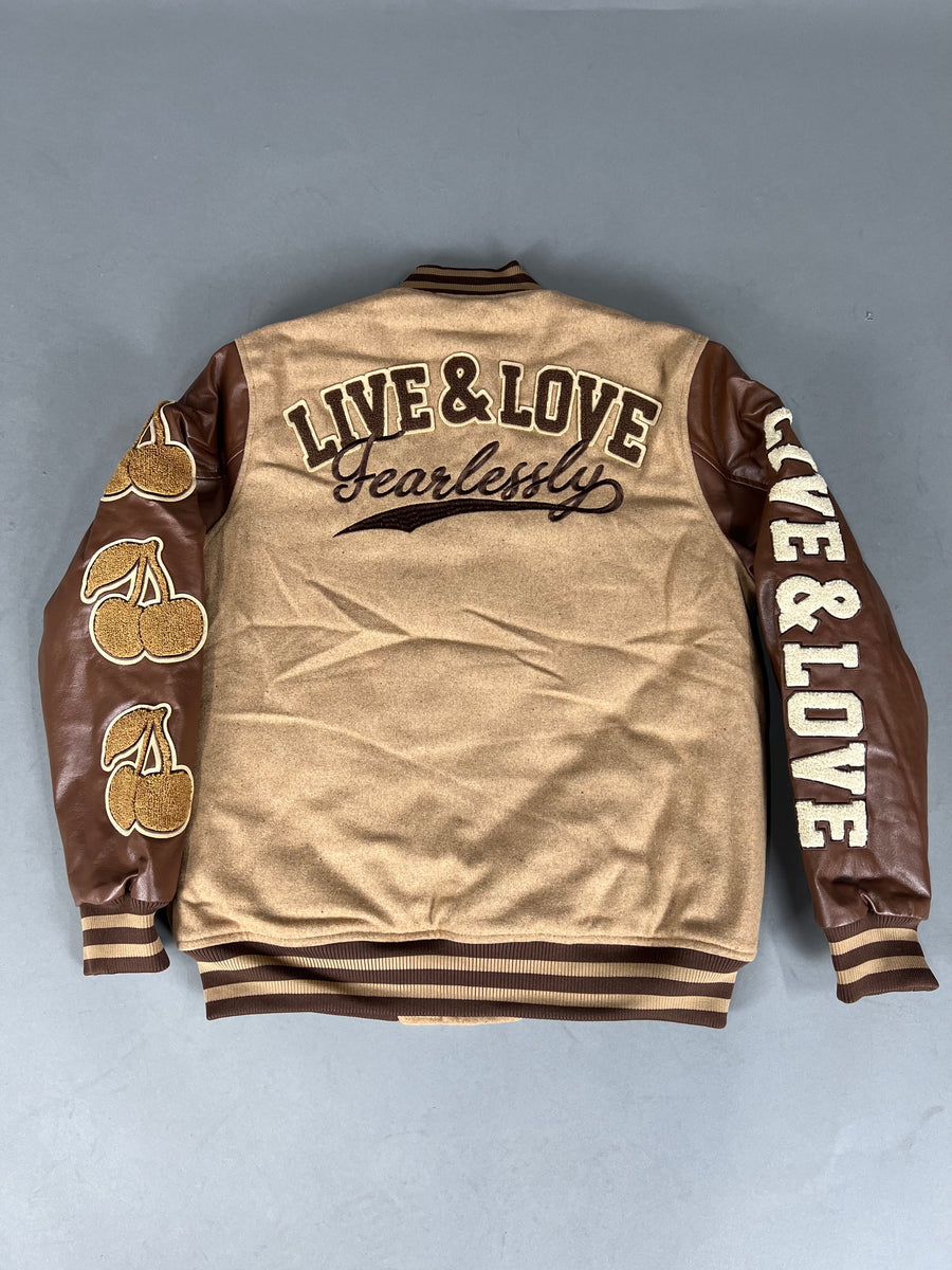 Rebel Minds Jacket - Live And Love Melton - Carmel - 142-514 – Vengeance78