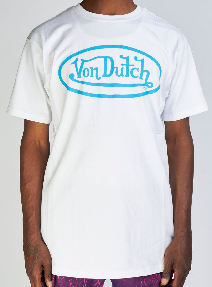 Von Dutch T-Shirt - VD Moto GP Custom - White And Blue - VD9MOTOGP2 ...