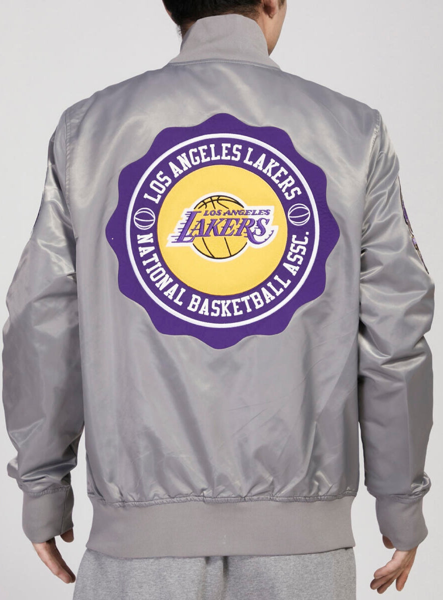 Pro Standard Jacket - Lakers Crest Emblem - Grey - BLL659976 – Vengeance78