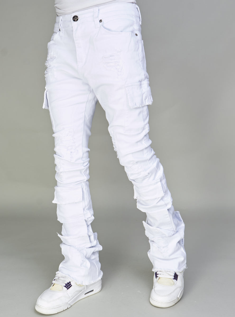 NME Jeans - Will - Stacked Cargo - White - 501 – Vengeance78