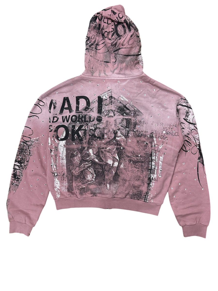 Rare Peace Hoodie - Crop - Dust Pink - RK5043A – Vengeance78