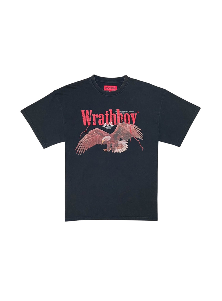 Wrathboy T-Shirt - Revenge Eagle - Vintage Black - WB03-001 – Vengeance78