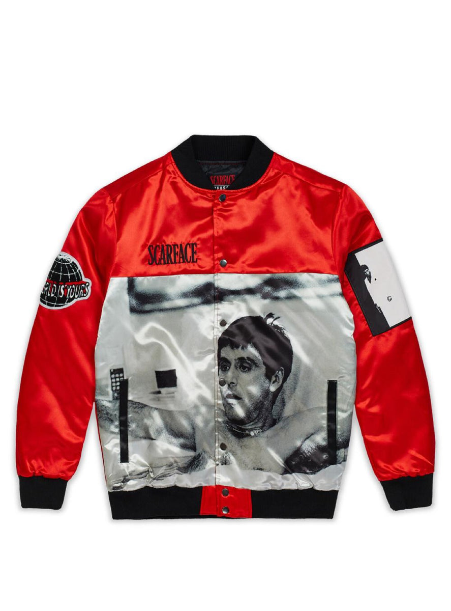 Reason Jacket - Scarface World Is Yours Varsity - Red - SF-56 – Vengeance78