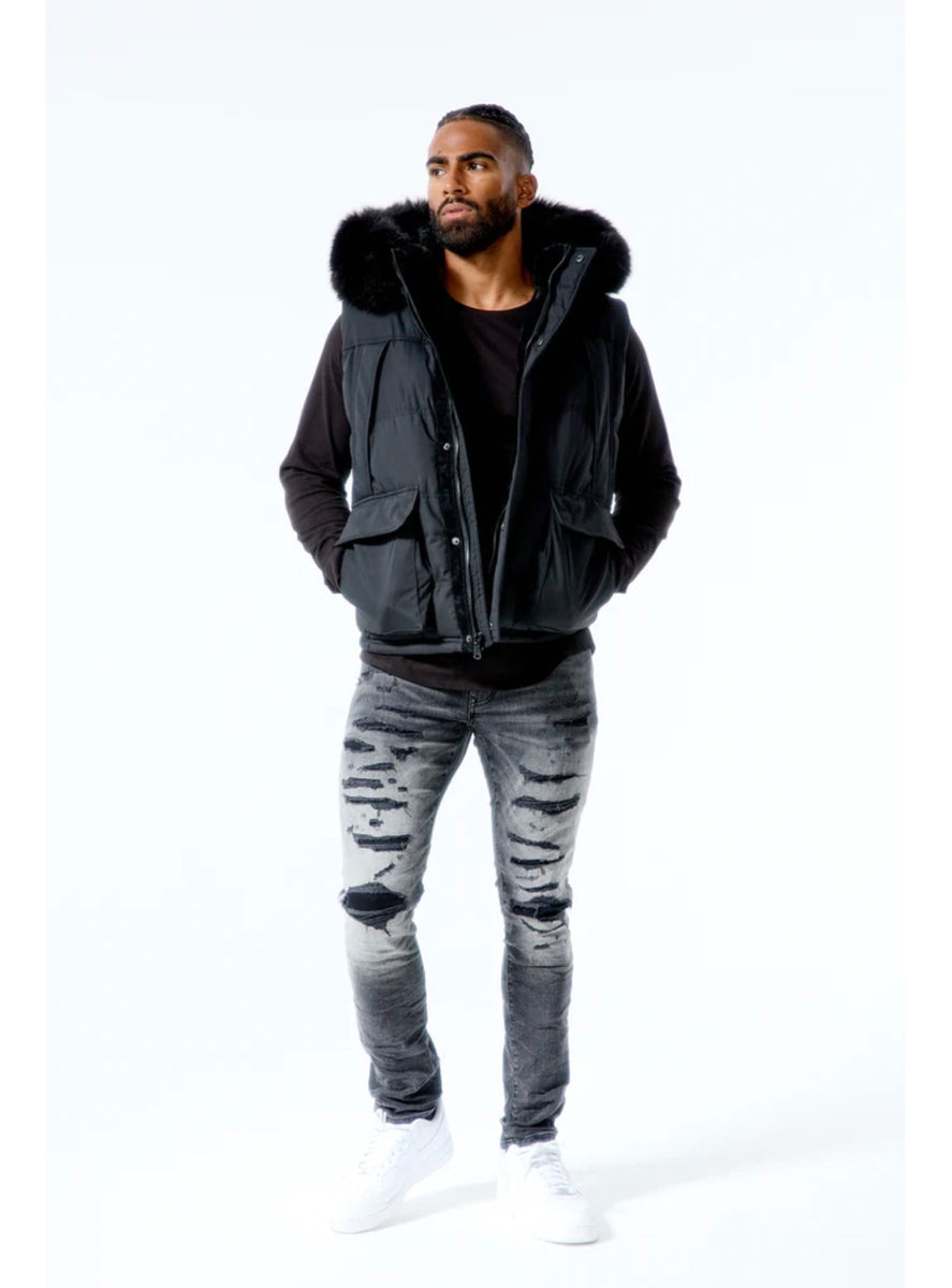 Jordan Craig Puffer Vest - Yukon - Black - 9374V – Vengeance78