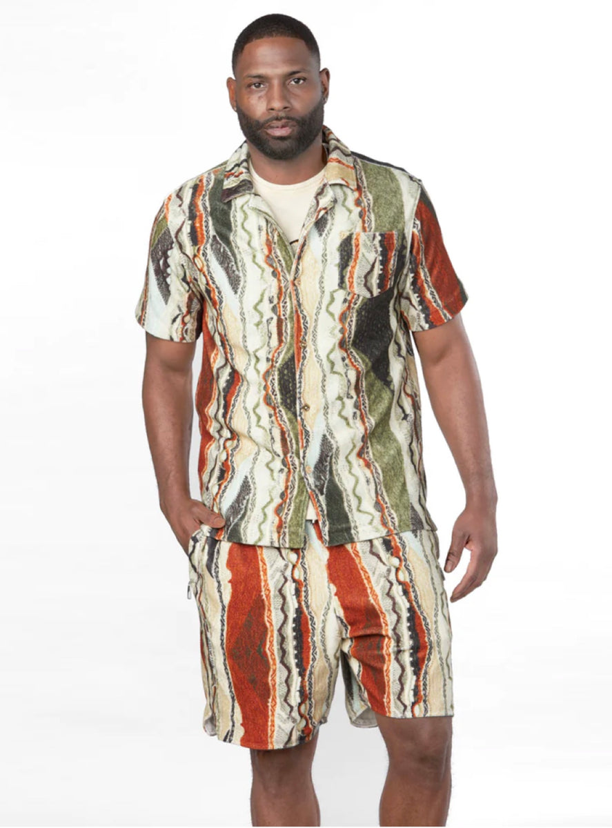 Coogi Short Set - Taos - Multi Neutral - CG-KT-018 – Vengeance78