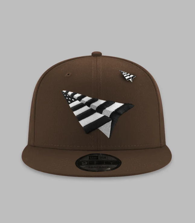 Paper Plane Hat - 9Fifty Snapback- Walnut - 101216 – Vengeance78
