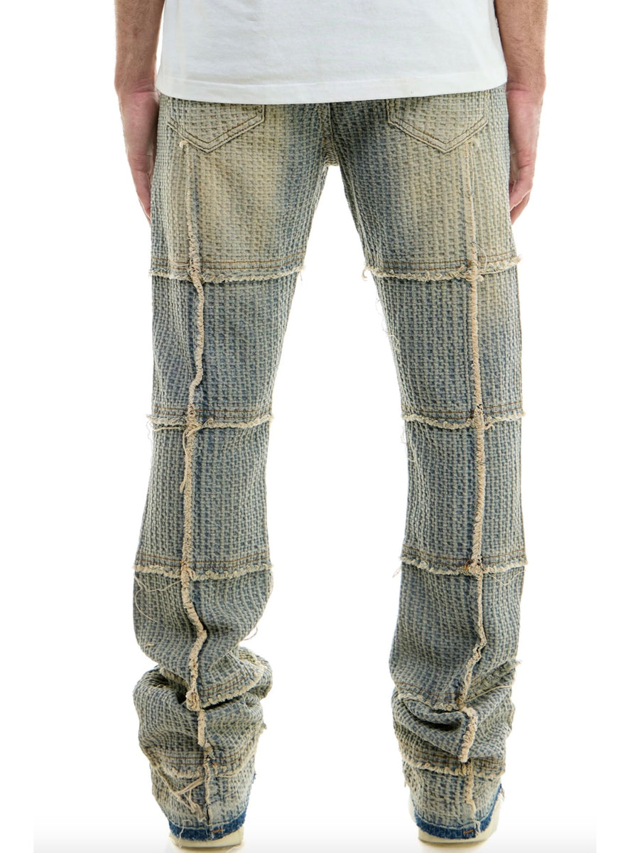 KDNK Jeans - Jacquard Cut & Sew Flare - TNT Blue - KND4604 – Vengeance78