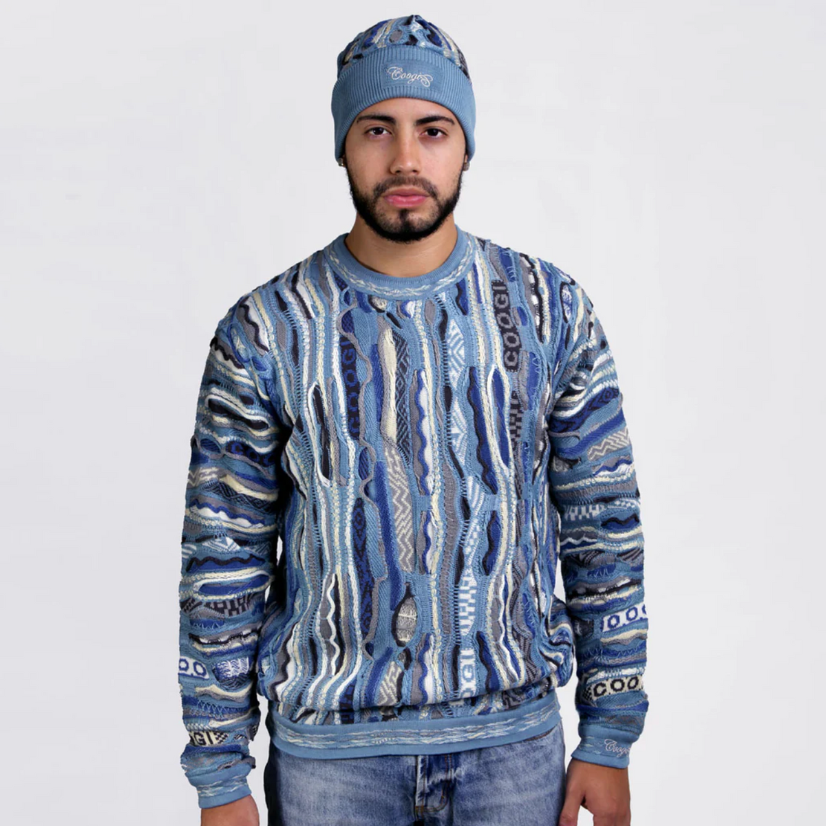 Coogi Sweater - Pacific Blue - Multi - C23102 – Vengeance78