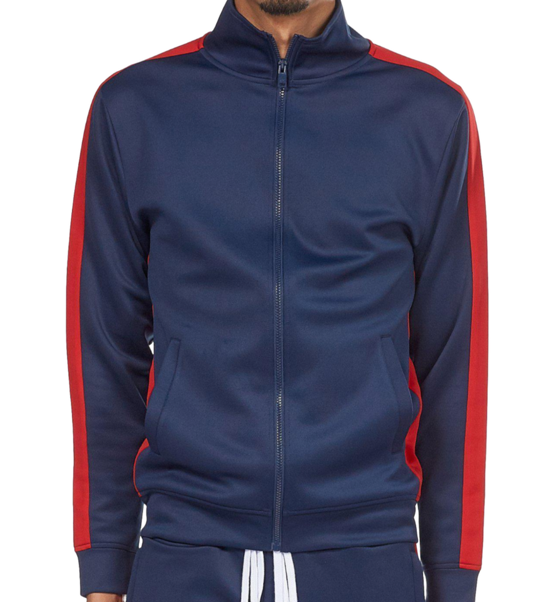 Rebel Minds Track Jacket - Reflective - Navy And Red - 100-501 ...