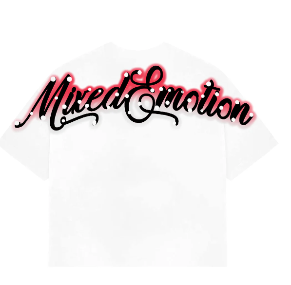 MIXED EMOTION T-Shirt - "Rhinestone" Cropped Tee-RED – Vengeance78