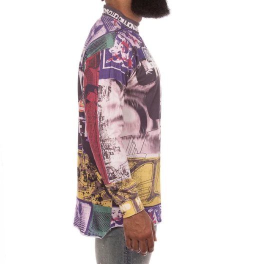 Billionaire Boys Club Jersey - BB Motto Jersey LS Knit - Peach Bloosso ...