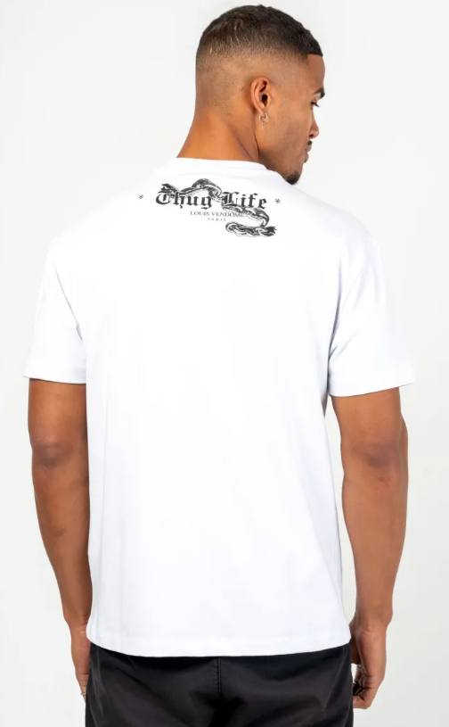 Louis Vendome T-Shirt - Angry Dogs Thug Life - White - LV69 – Vengeance78