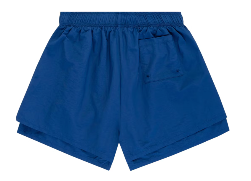 Spider Shorts - Sp5der OG Web Double Layer Shorts - Blue - SH002SS25BL ...