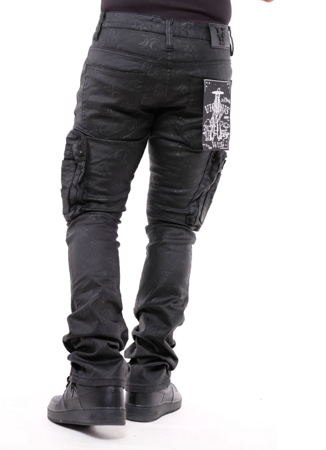 Vicious Jeans - Flare Premium\Coated with Art Work - Black - VC423 ...