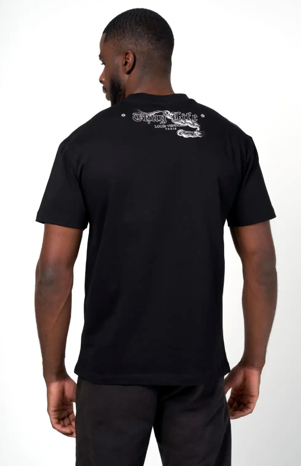 Louis Vendome T-Shirt - Angry Dogs Thug Life - Black - LV69 – Vengeance78