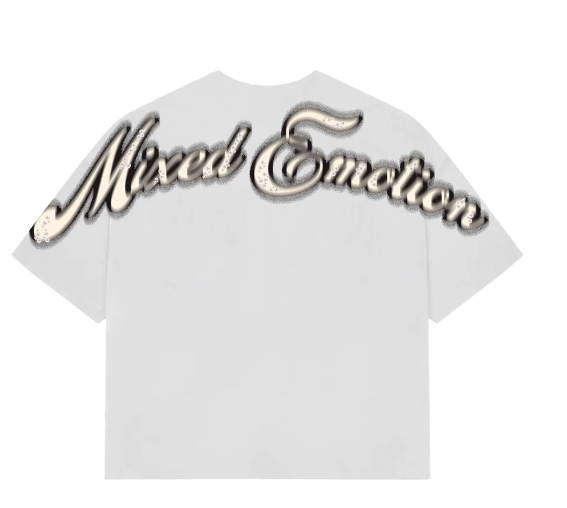 MIxed Emotion T-Shirt - White Pearl Cropped Tee - MEWPT1 – Vengeance78