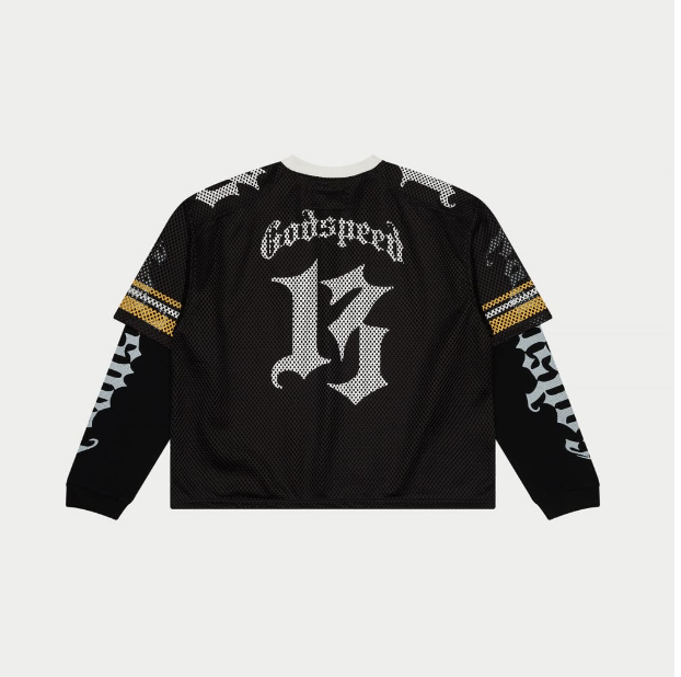 GODSPEED Sweatshirt - Mainline Collection TD Layered Jersey Black Yell ...