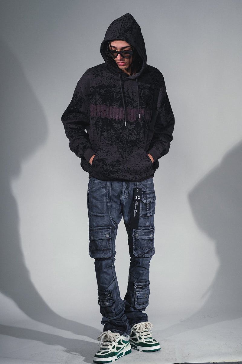 Vicious Jeans - Multi Cargo Flare - Dirty Wash – Vengeance78