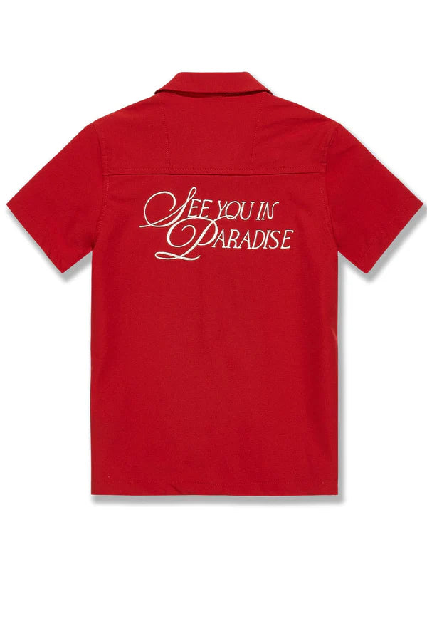 Jordan Craig T-Shirt - Kids Oakland Mechanic - Red - 2061 – Vengeance78