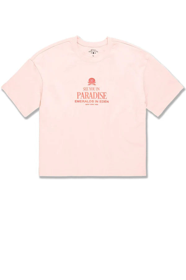 Jordan Craig T-Shirt - Emerald In Eden Boxy - Light Pink - 9207A ...
