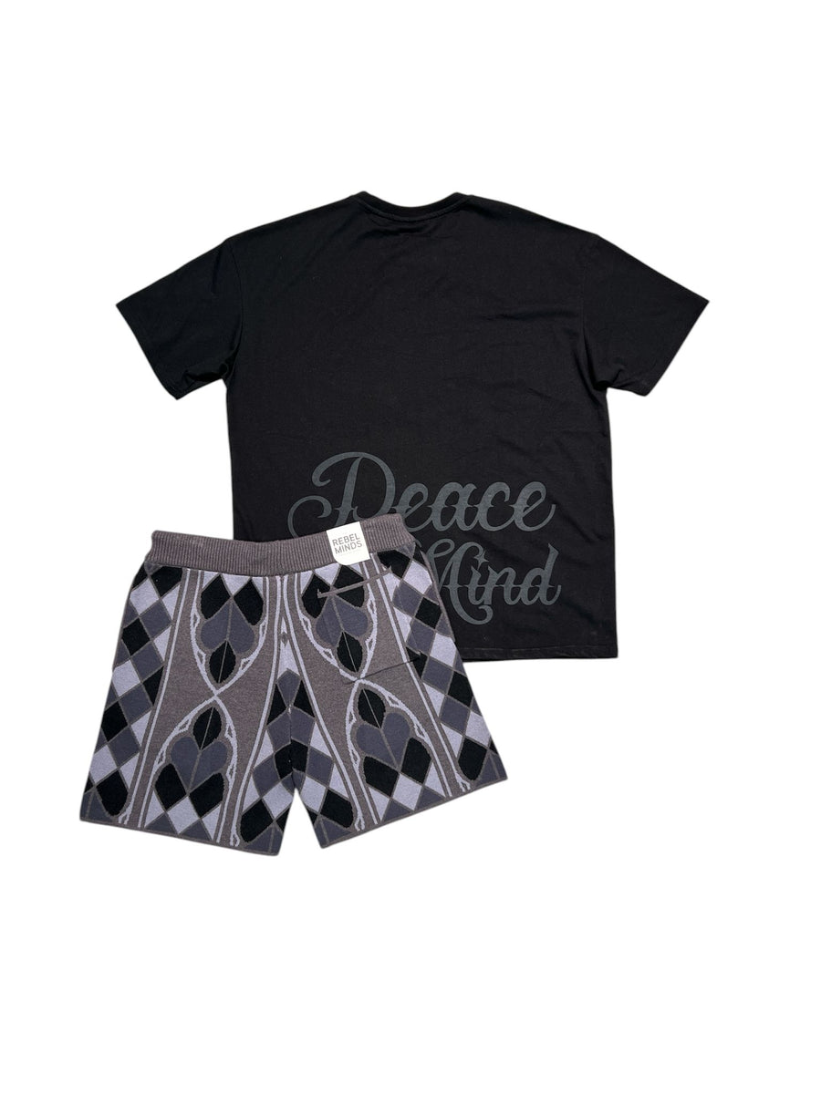 Rebel Minds Short Set - Peace Of Mind - Black - 151-142 – Vengeance78