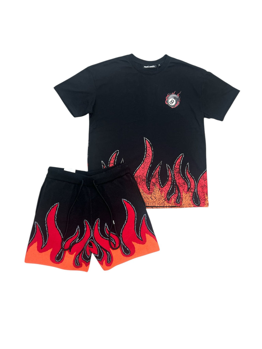 Rebel Minds Short Set - 8 Ball - Black - 151-147 – Vengeance78