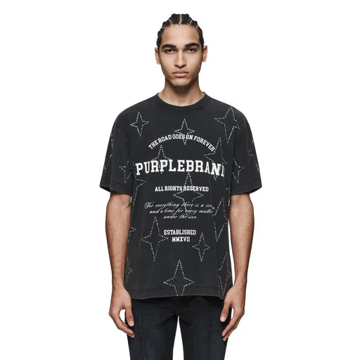 Purple-Brand T-Shirt - Crystal Stars Tee - P104-JSCB324 – Vengeance78