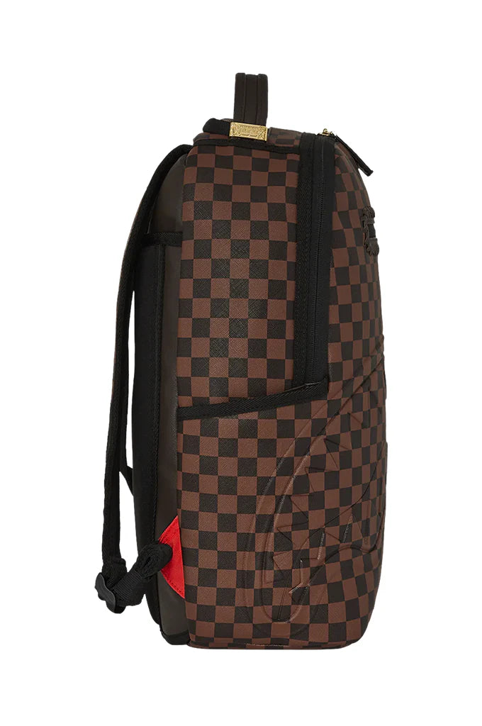 Sprayground Backpack - Core Embossed Check DLXSV - Brown - B6805 ...