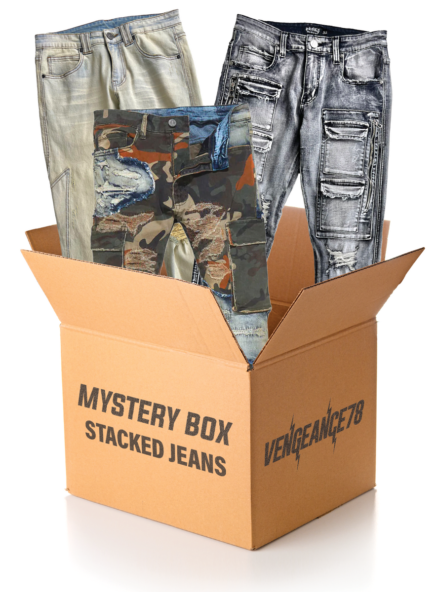 Vengeance78 Mystery Box - Three Random Stacked Jeans