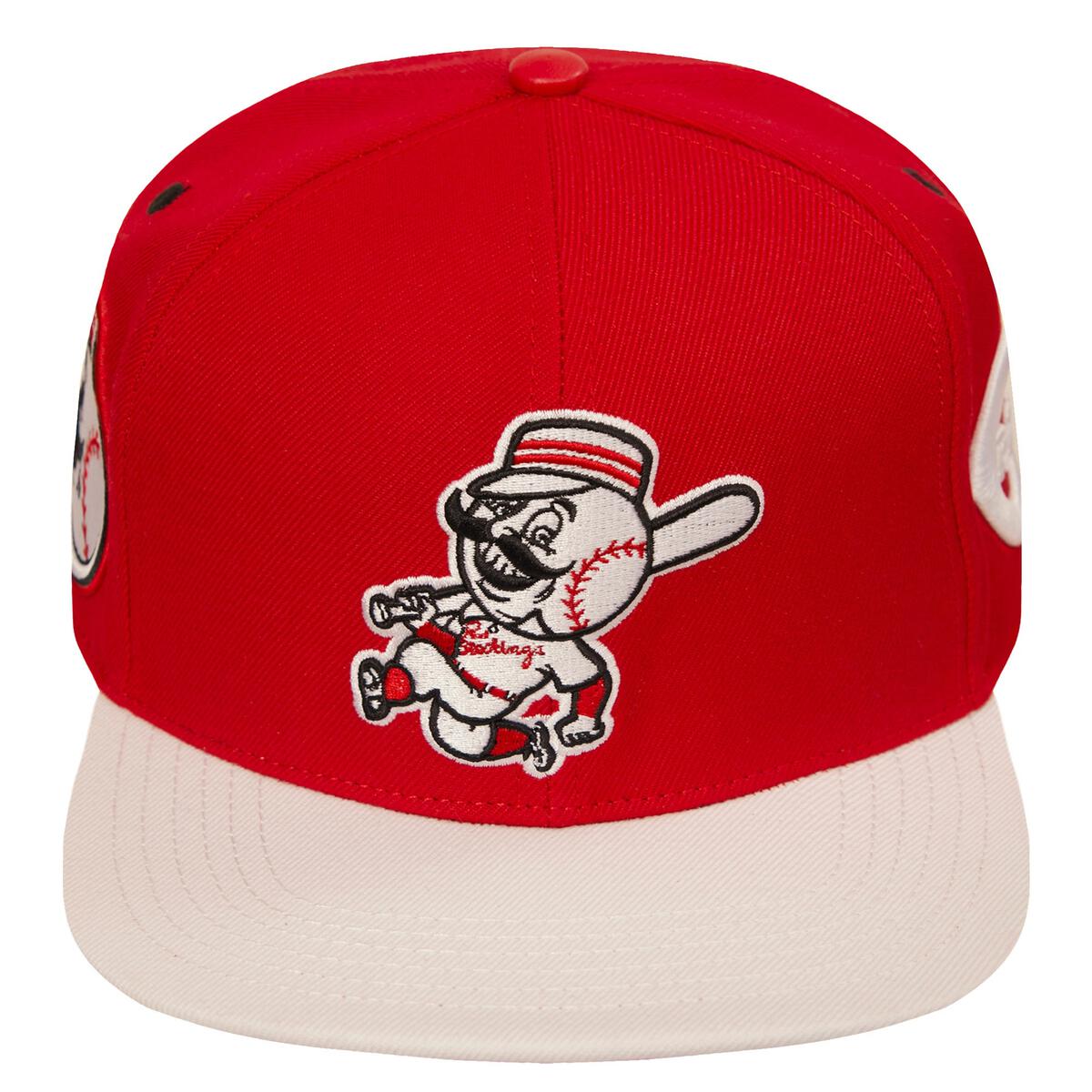 Pro Standard Hat - Cincinnati Reds Retro Logo Wool Snapback - Red - LC ...