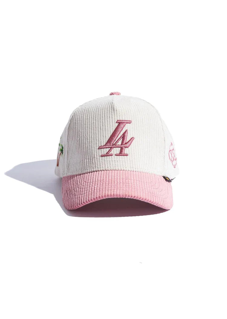 Reference Hat - PARADISE LA CORDUROY - CREAM & BLUSH - REF319 – Vengeance78
