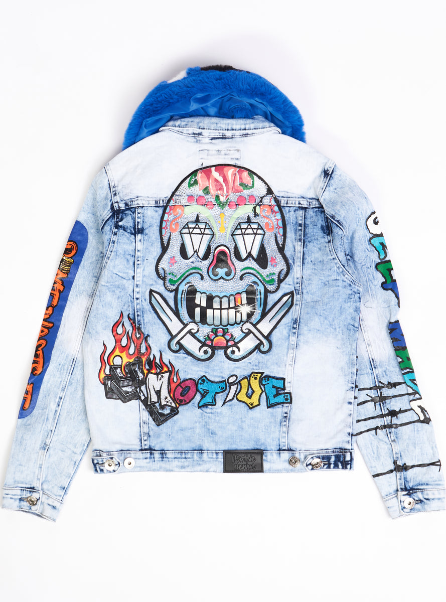 Motive Denim Jacket - Graffiti - Light Blue - M59 – Vengeance78