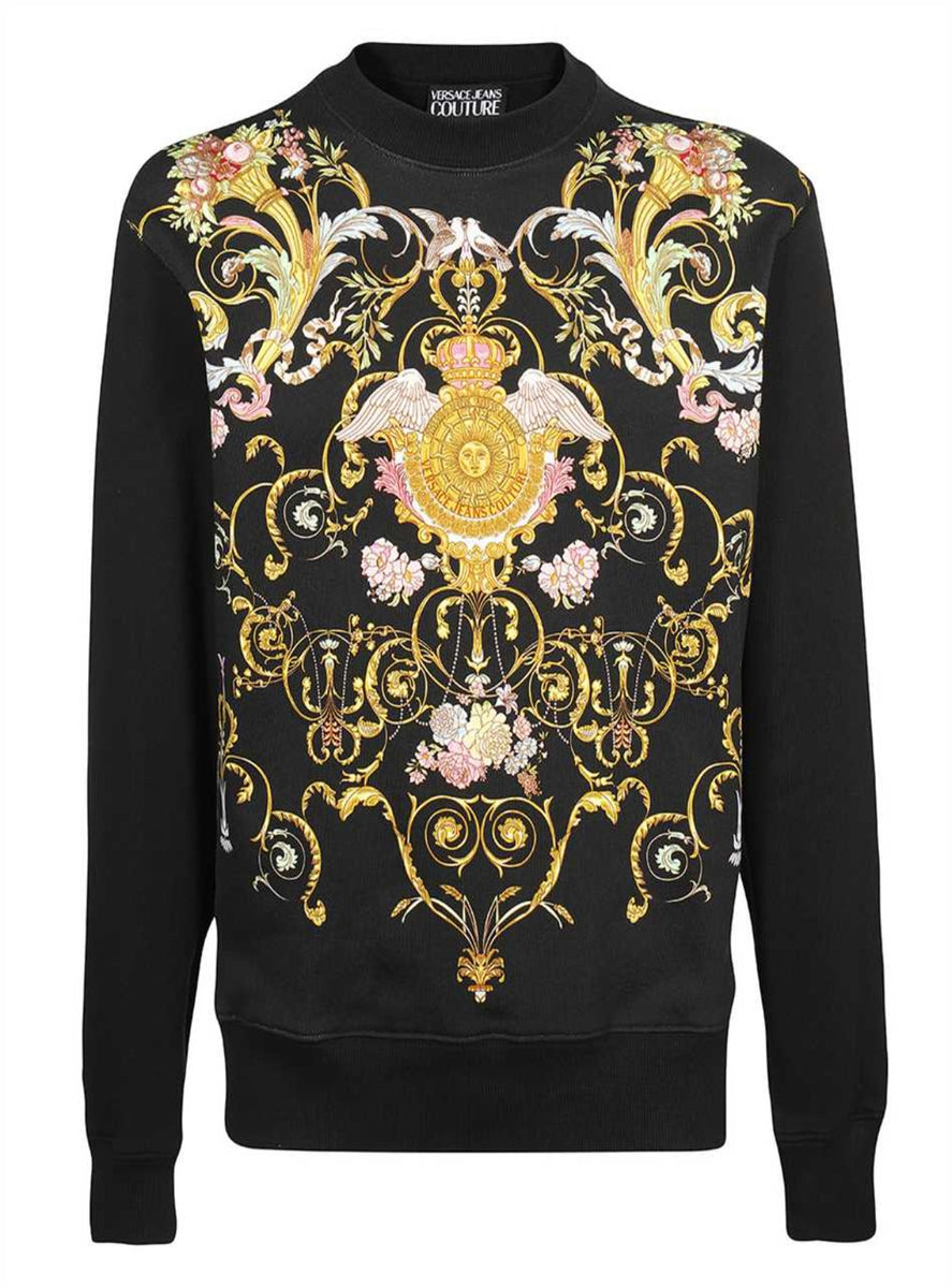 Versace Jeans Hoodie - Baroque Print - Black - B7GWA7F4 – Vengeance78