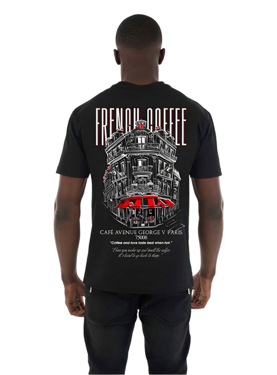George V T-Shirt - French Coffee - Black - GV2563 – Vengeance78
