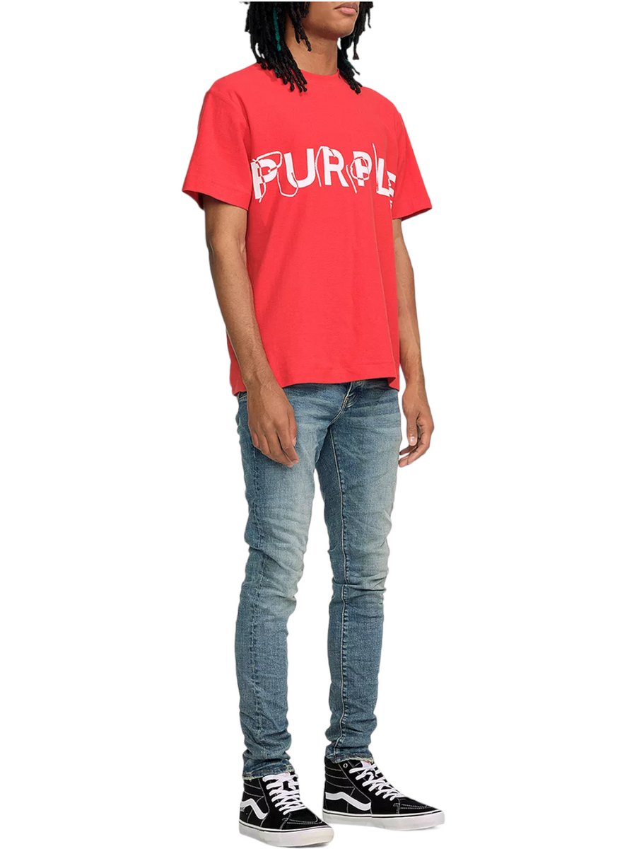 Purple-Brand T-Shirt - Textured Jersey - Red - P104-TJRP323 – Vengeance78